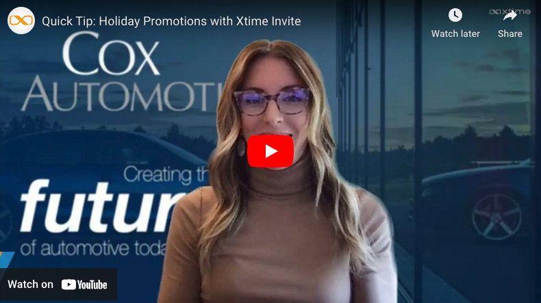 Quick Tip: Holiday Promotions with Xtime Invite | Xtime