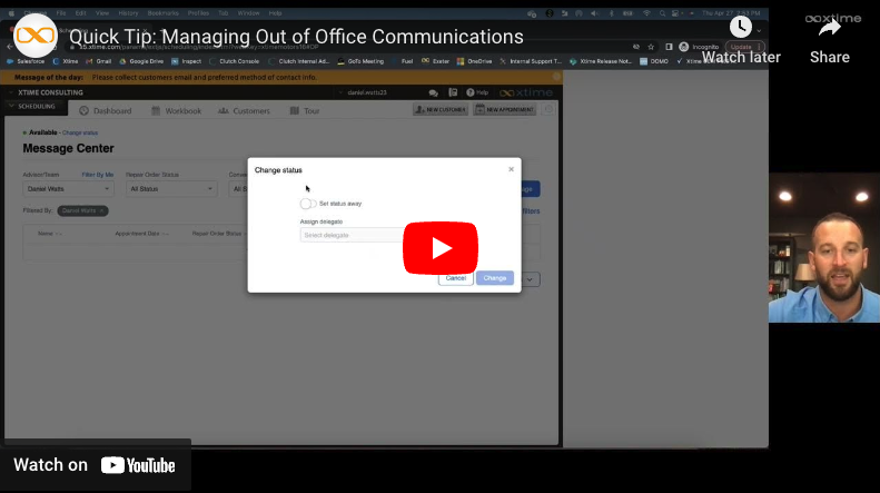Quick Tip: Managing Out of Office Communications | Xtime